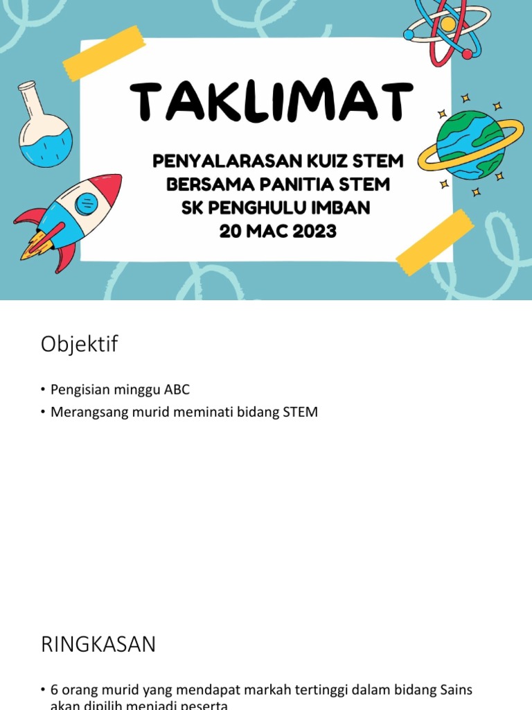 Taklimat Kuiz Stem 2023 V2 | PDF