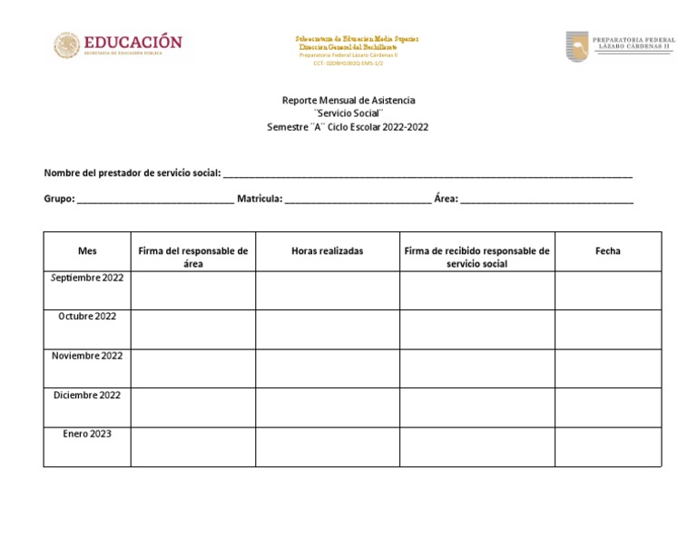 Formato de Informe de Asistencia Mensual | PDF Formato de Informe de Asistencia Mensual | PDF