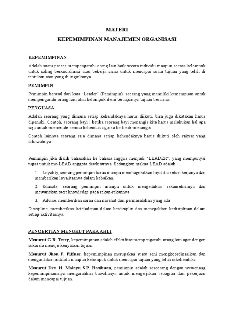 Materi Kmo Hmi | PDF