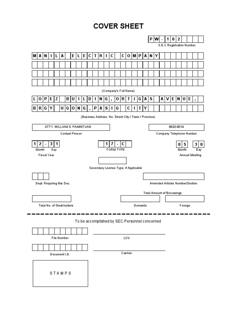 MSRD - MANILA ELECTRIC COMPANY SEC FORM 17C - 17march2023 | PDF ...