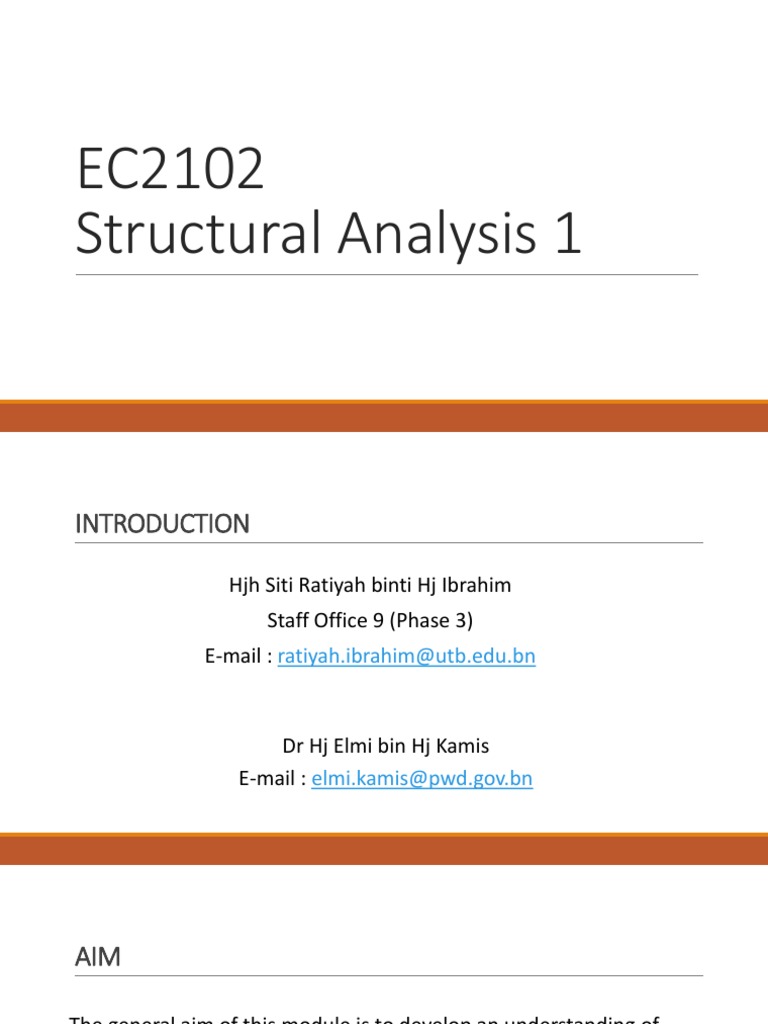 Structural Analysis 1 (Intro) | Download Free PDF | Structural Analysis | Beam (Structure)