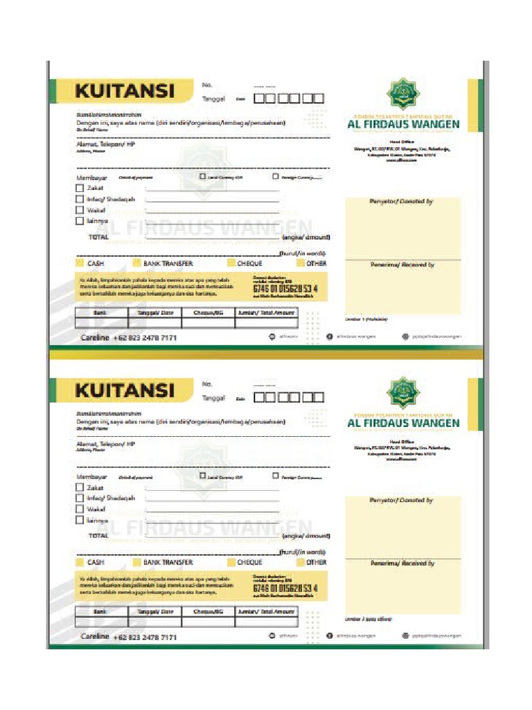 Kuitansi Karantina | PDF