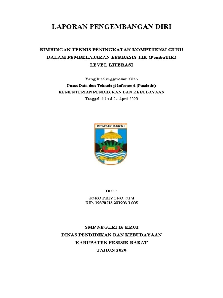 Laporan Pembatik LV 1 | PDF
