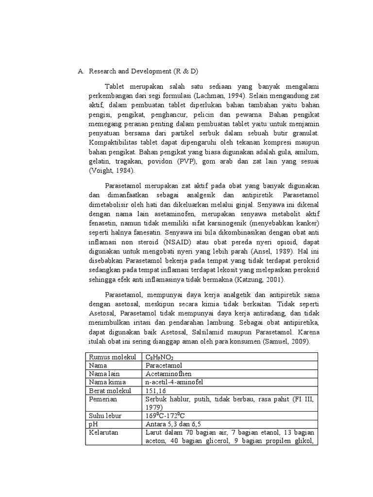 Laporan Solid Tablet PCT | PDF | Sains & Matematika