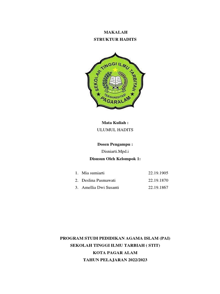 Struktur dan Komponen Hadits Islam | PDF