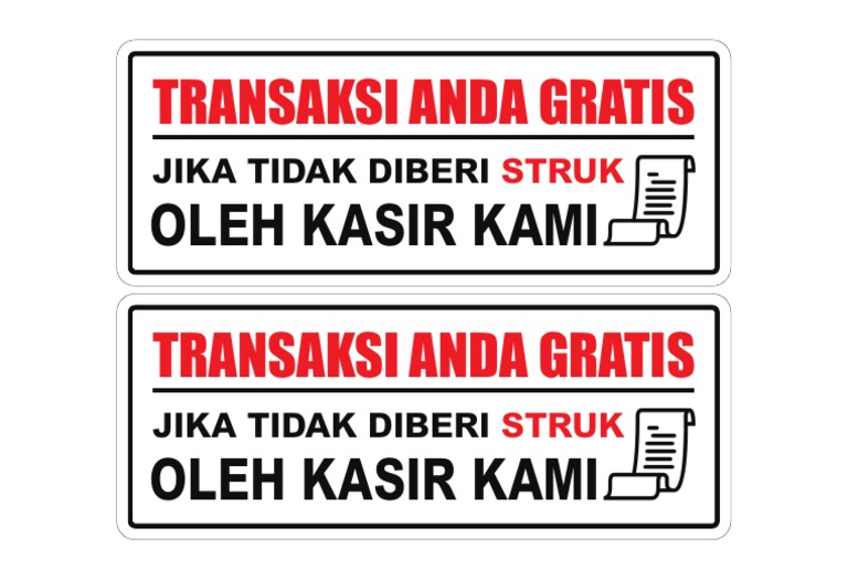 Stiker Transaksi | PDF