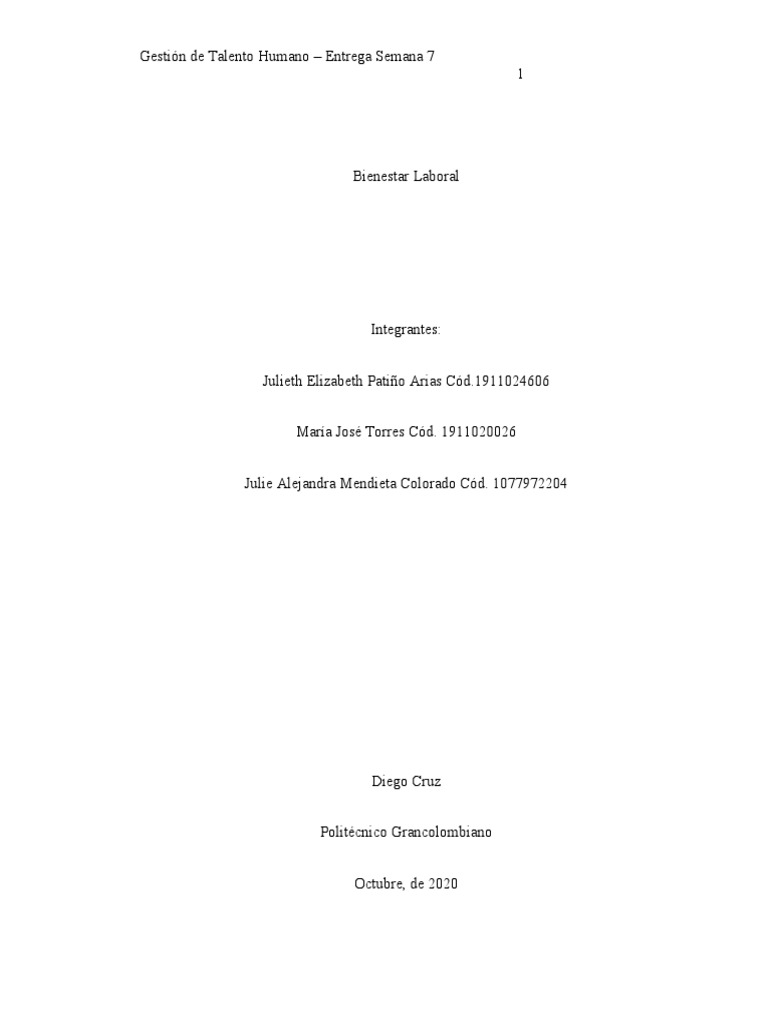 ENTREGA SEMANA 7 TALENTO HUMANO.docx | PDF