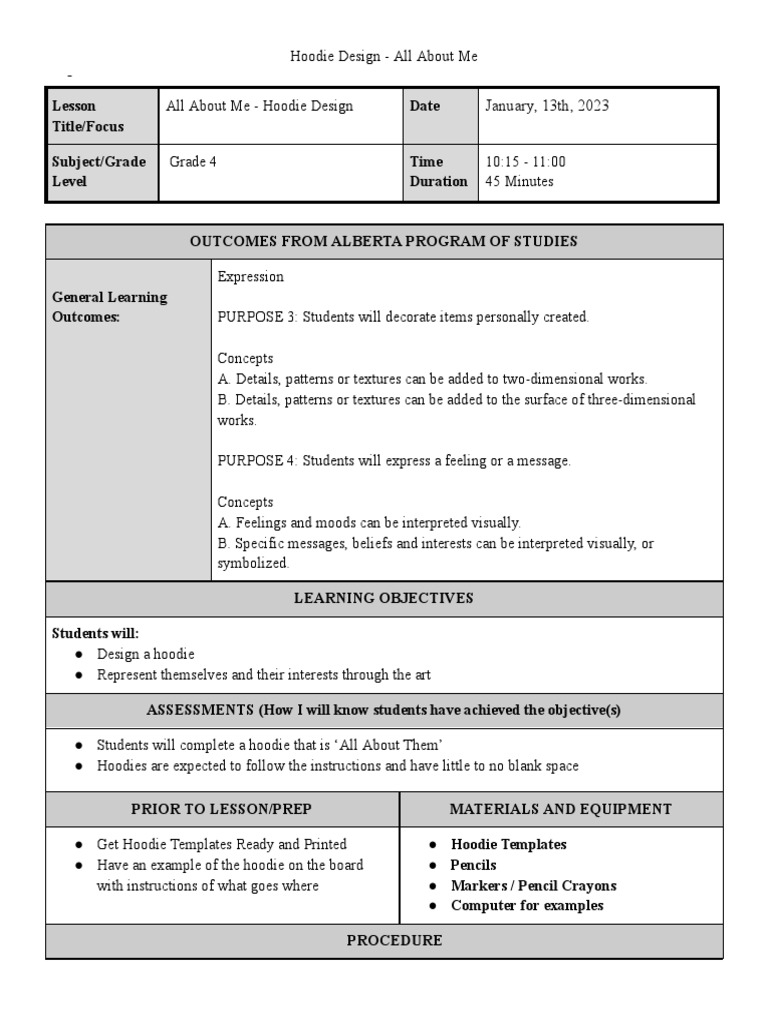 All About Me | PDF | Lesson Plan | Learning