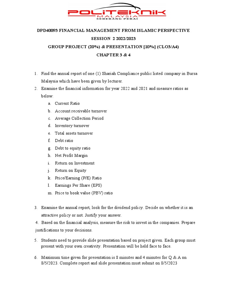 Presentation Group Project DPD40093 | PDF