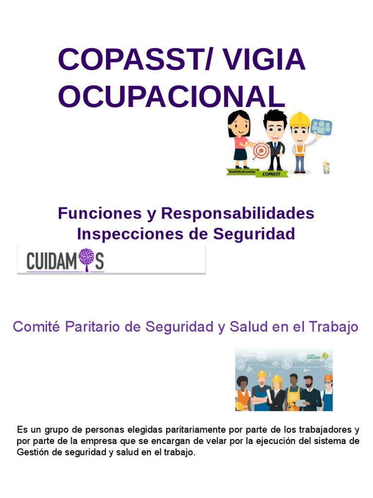 Funciones del COPASST y Seguridad Laboral | PDF