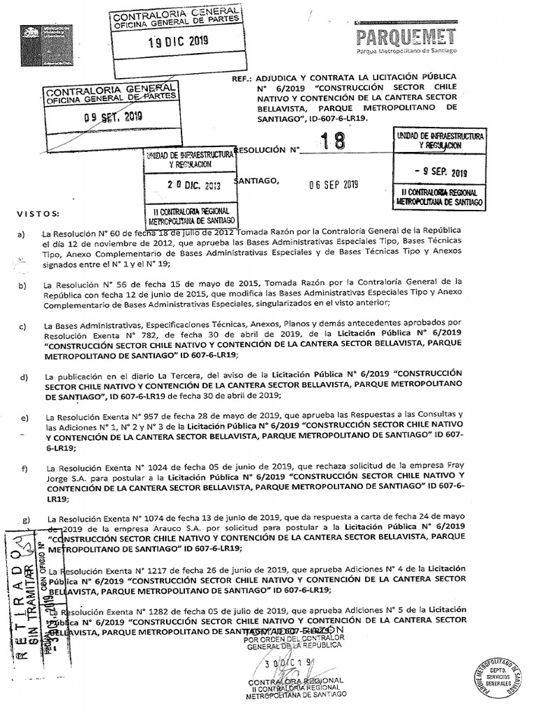 Res. Ex. N18 Toma Razon CGR Chile Nativo | PDF