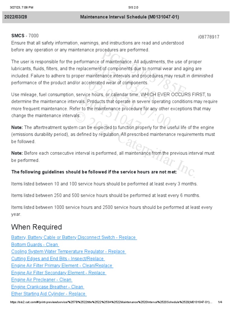 Omm D8GC | PDF | Belt (Mechanical) | Motor Oil