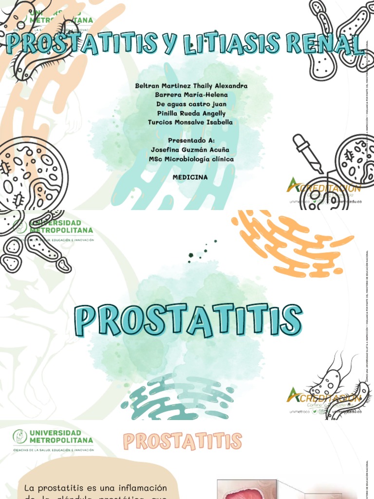 Prostatitis y Litiasis Renal: Diagnóstico y Tratamiento | PDF ...