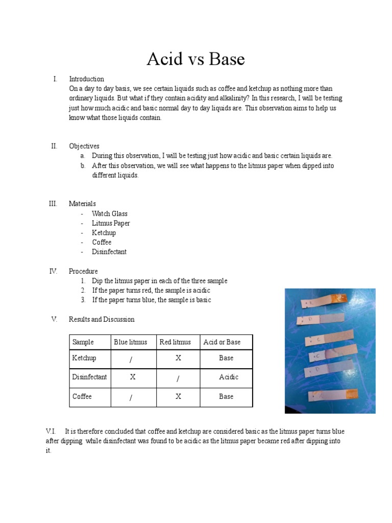 Acid Vs Base | PDF