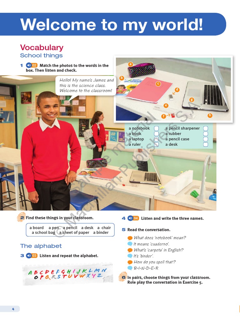 Welcome To My World!: Sample Material © Macmillan Publishers S.A | PDF