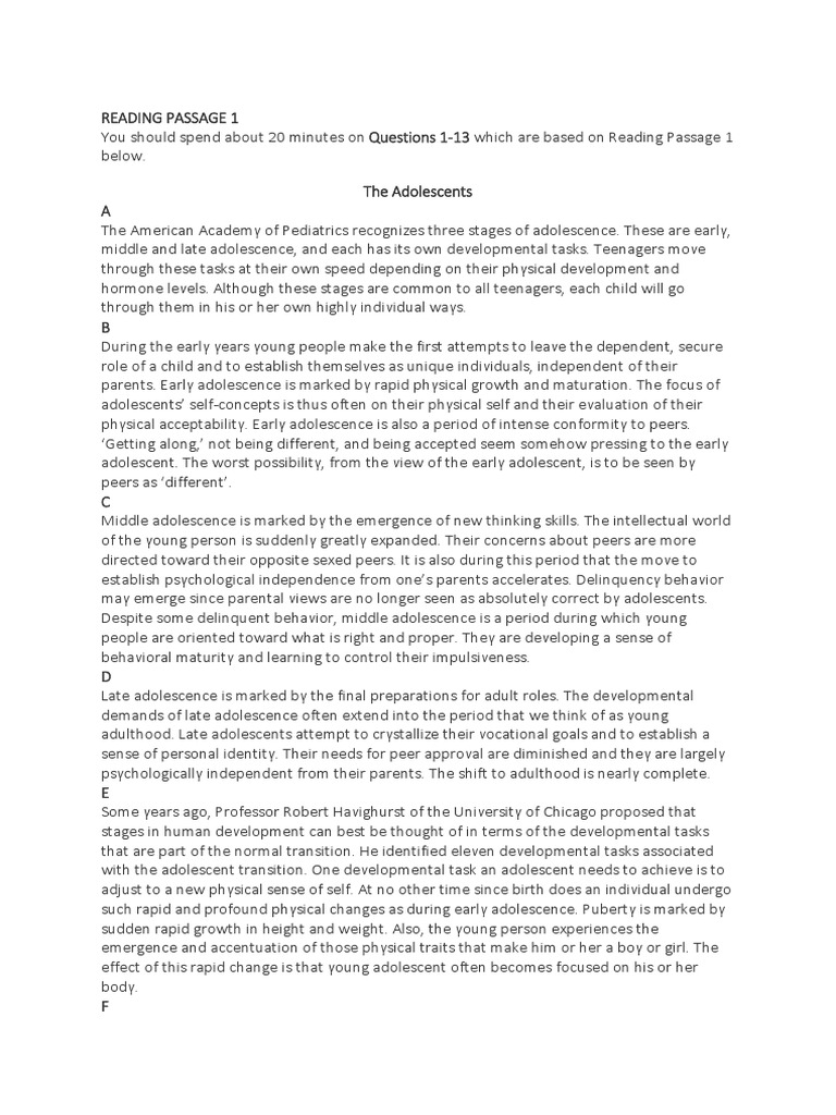 Reading 90 | PDF | Adolescence | Optimism