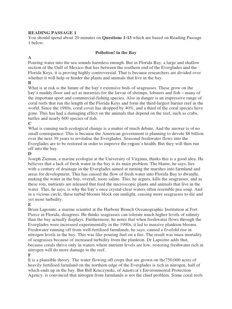 READING Test 89 | PDF | Nature Versus Nurture | Climate Change