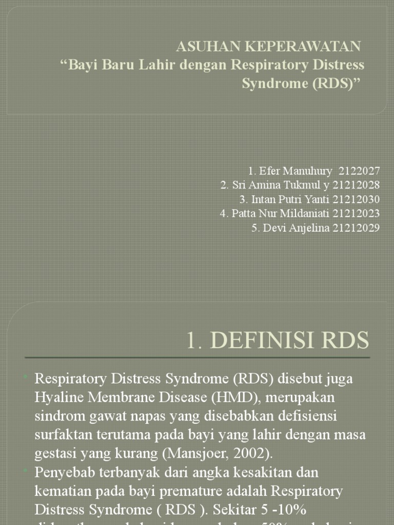 RDS Bayi Baru Lahir | PDF