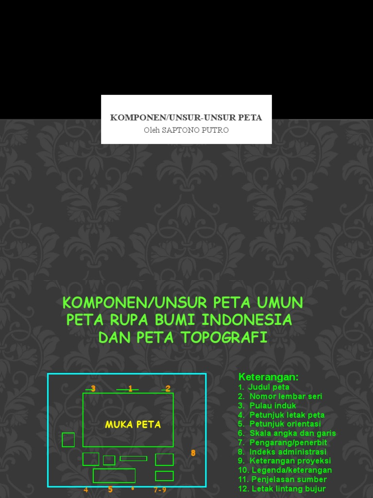 Unsur Unsur Atau Komponen Peta | PDF Unsur Unsur Atau Komponen Peta | PDF