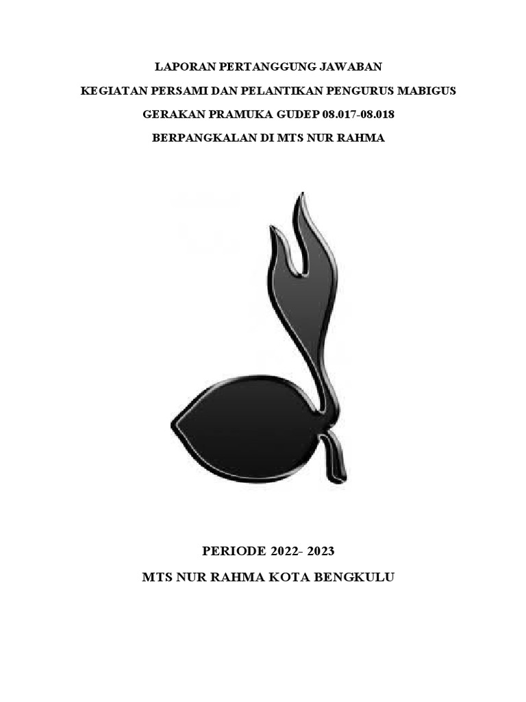 LPJ Kegiatan Persami Pramuka 2022 | PDF | Karier & Perkembangan | Bisnis