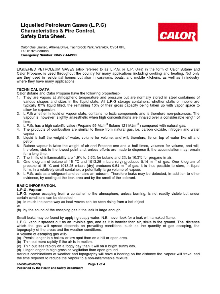LPG Fire Characteristics Fire Control PDF | PDF | Liquefied Petroleum ...