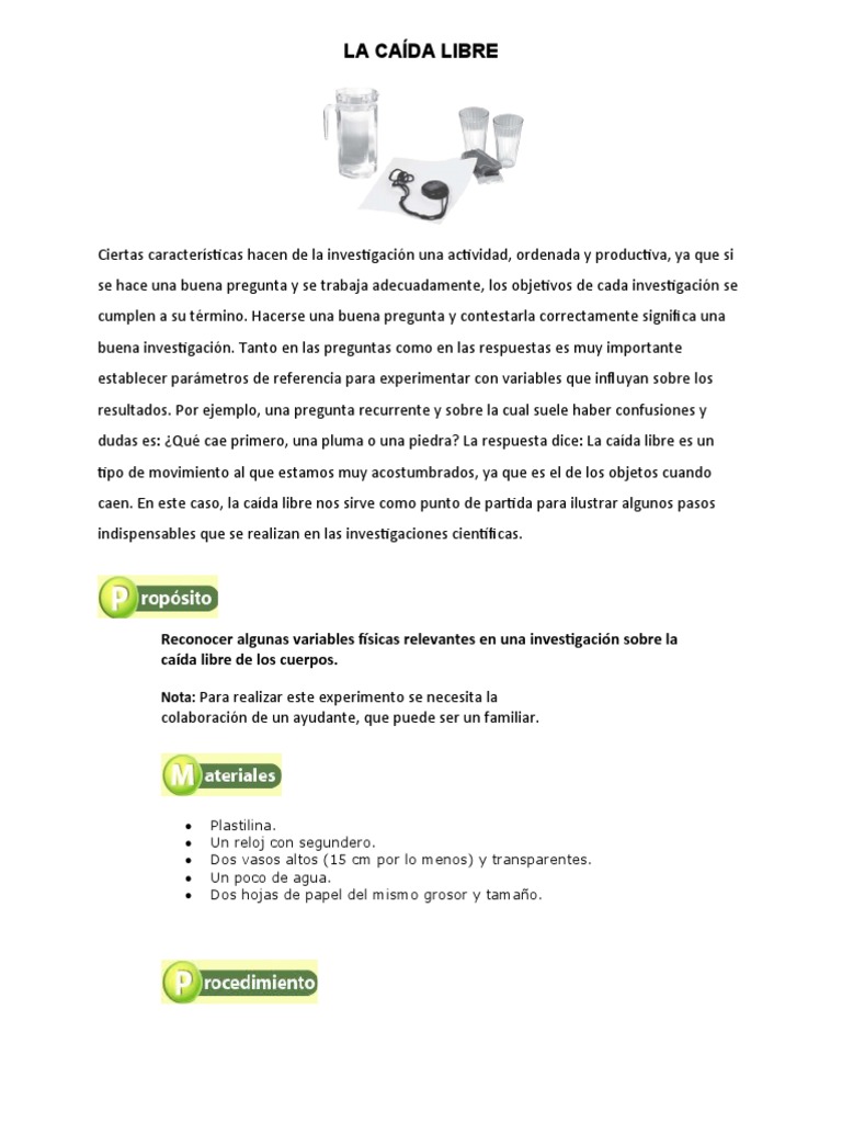 La Caída Libre | PDF