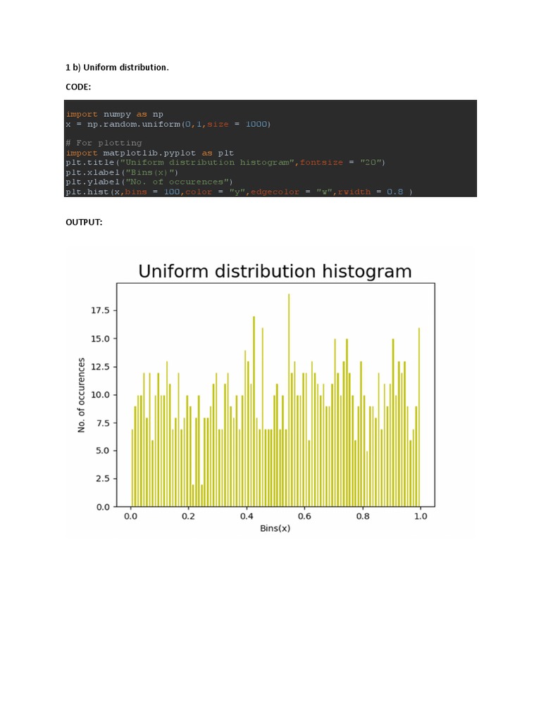 Uniform Distribution | PDF