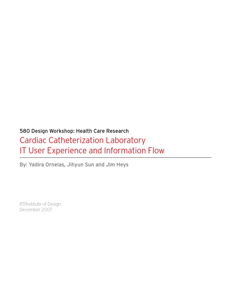 Cath Lab Design and Workflow Insights | PDF | Cardiology | Laboratories