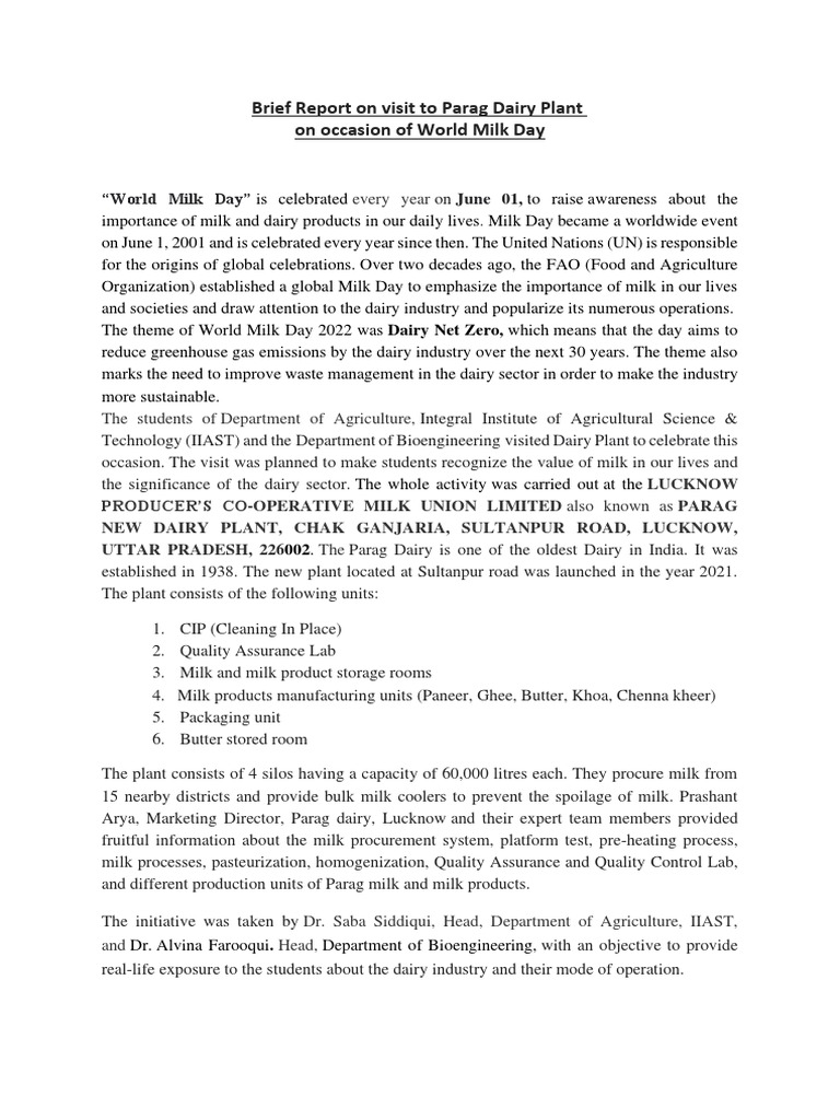 Integral Institute of Agriculture Science and Technology-Brief Report ...