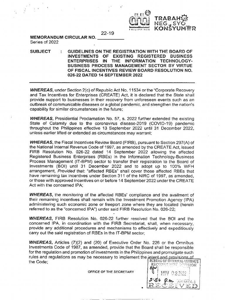 RMC No. 142-2022 Attachment | PDF