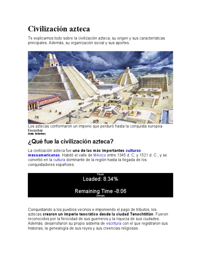 Civilización Azteca | PDF
