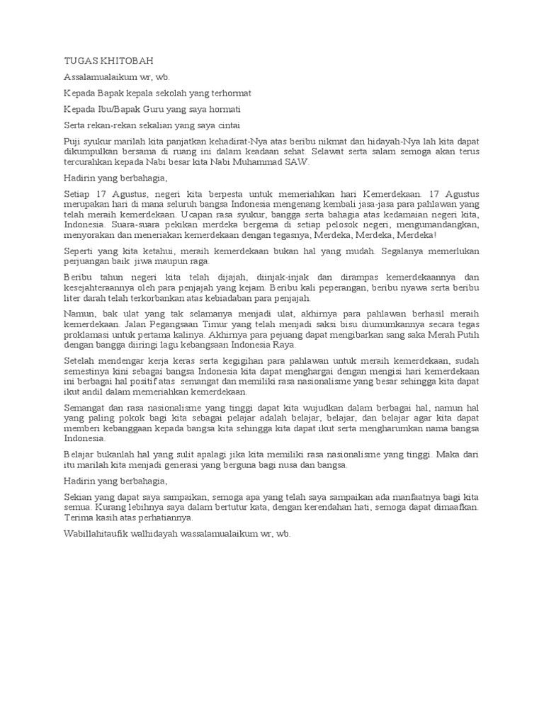 Tugas Khitobah | PDF