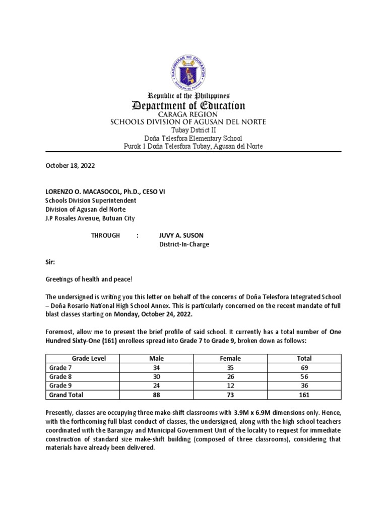 Letter Request | PDF