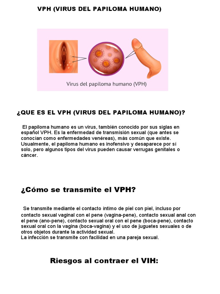 ¿Cómo Se Transmite El VPH? | PDF | Infección transmitida sexualmente | Medicina