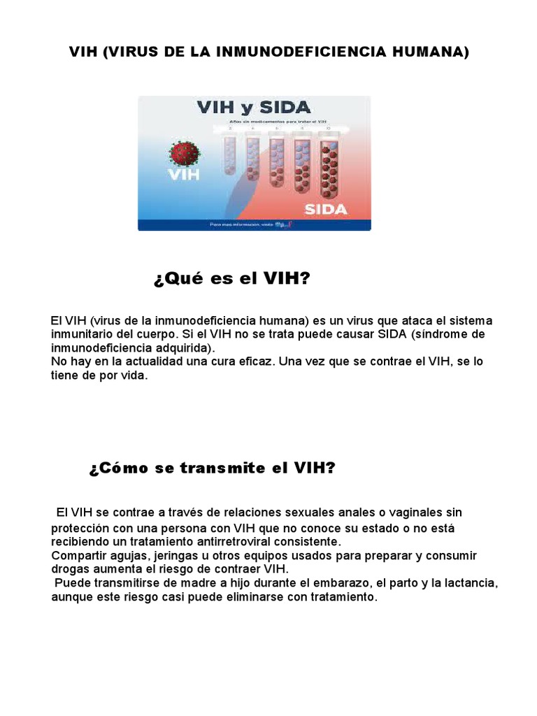 Información esencial sobre el VIH | PDF | VIH | Virus