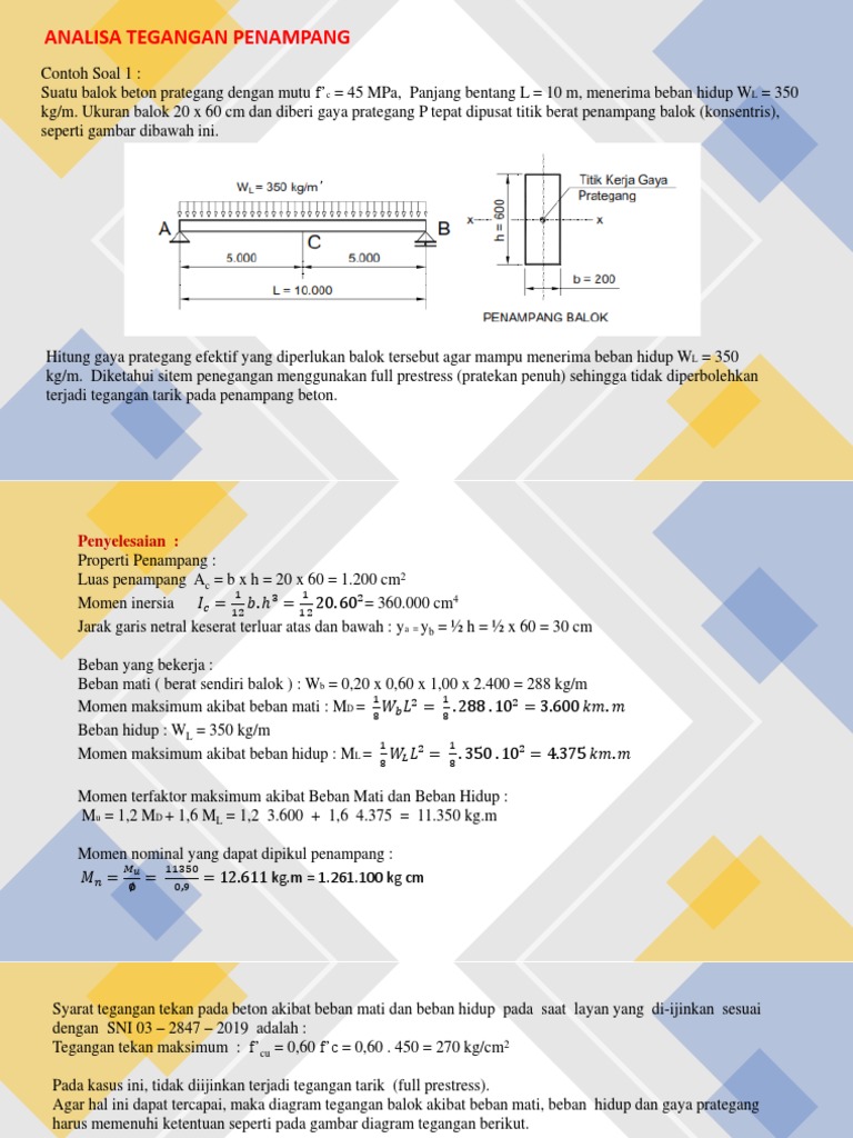 04_Analisa Tegangan Penampang | PDF