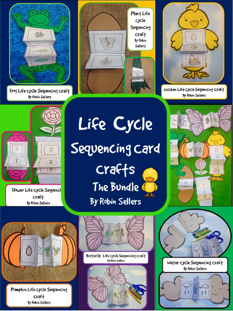 Life Ycle: Sequencing Card Crafts | PDF