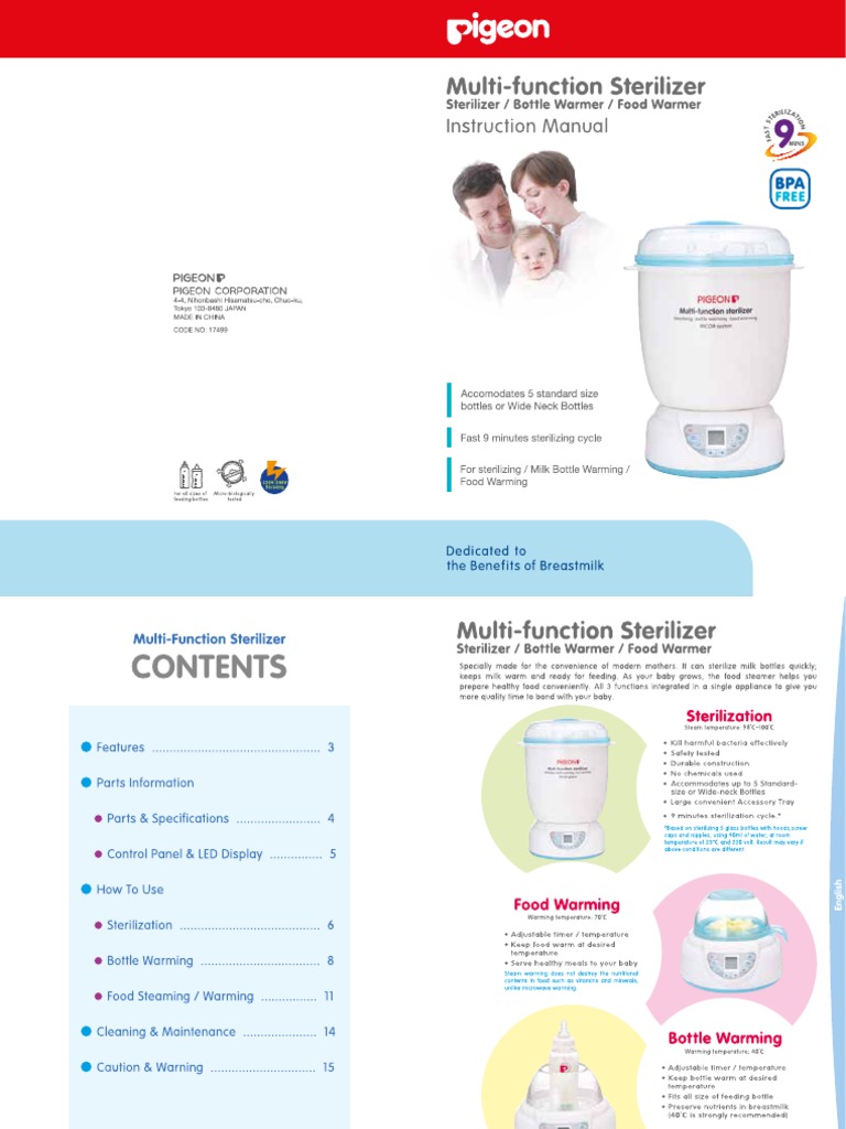 Multifunction Steam Sterilizer Instruction Manual | PDF