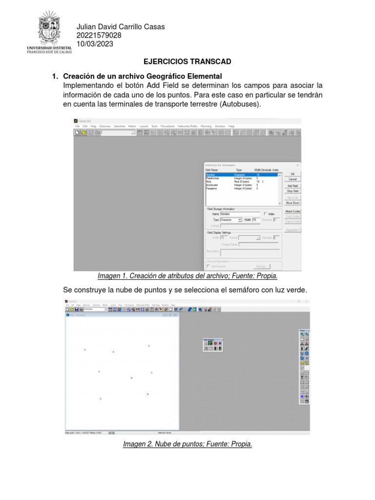 Transcad Ejercicios | PDF | Mapa | Informática