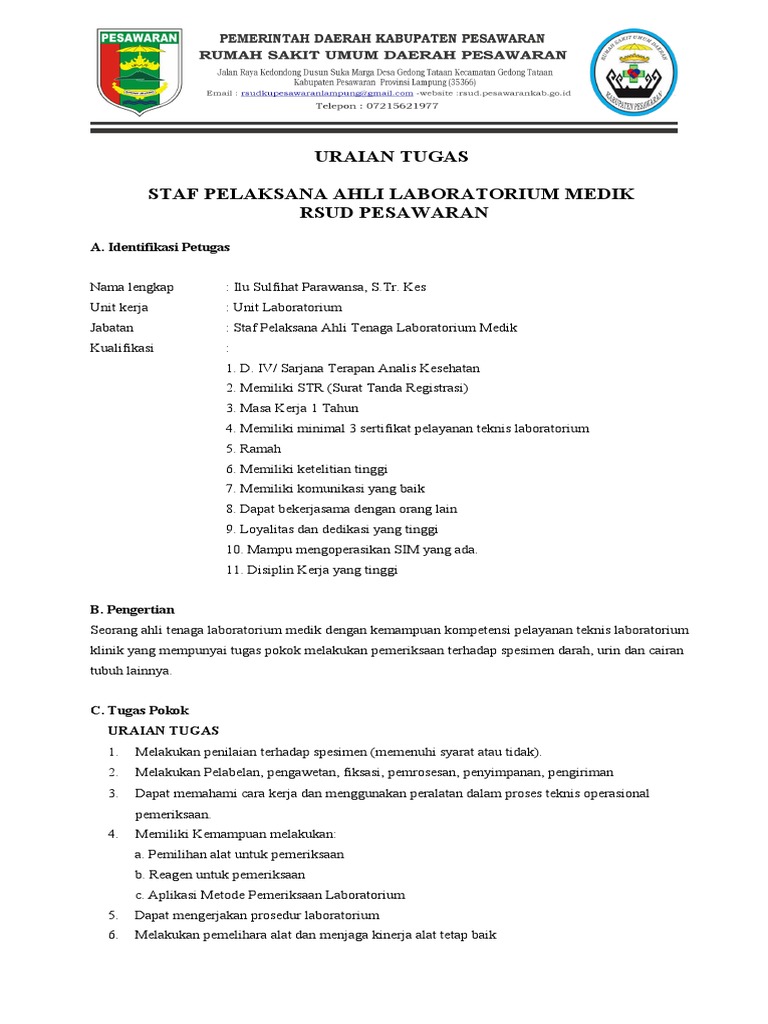 Uraian Tugas ATLM | PDF