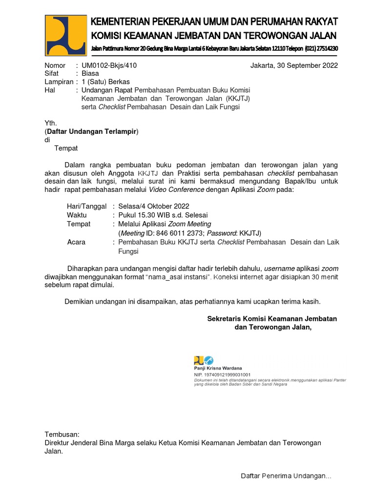 Rapat Pembahasan Buku KKJTJ Dan Checklist - Sign PDF | PDF | Sains ...