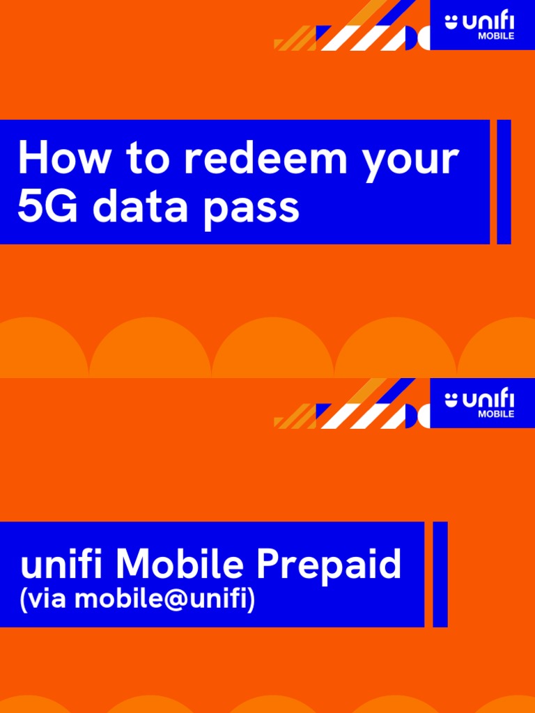 5G FUT Guideline - Unifi Mobile Prepaid Via Mobile@unifi App | PDF ...