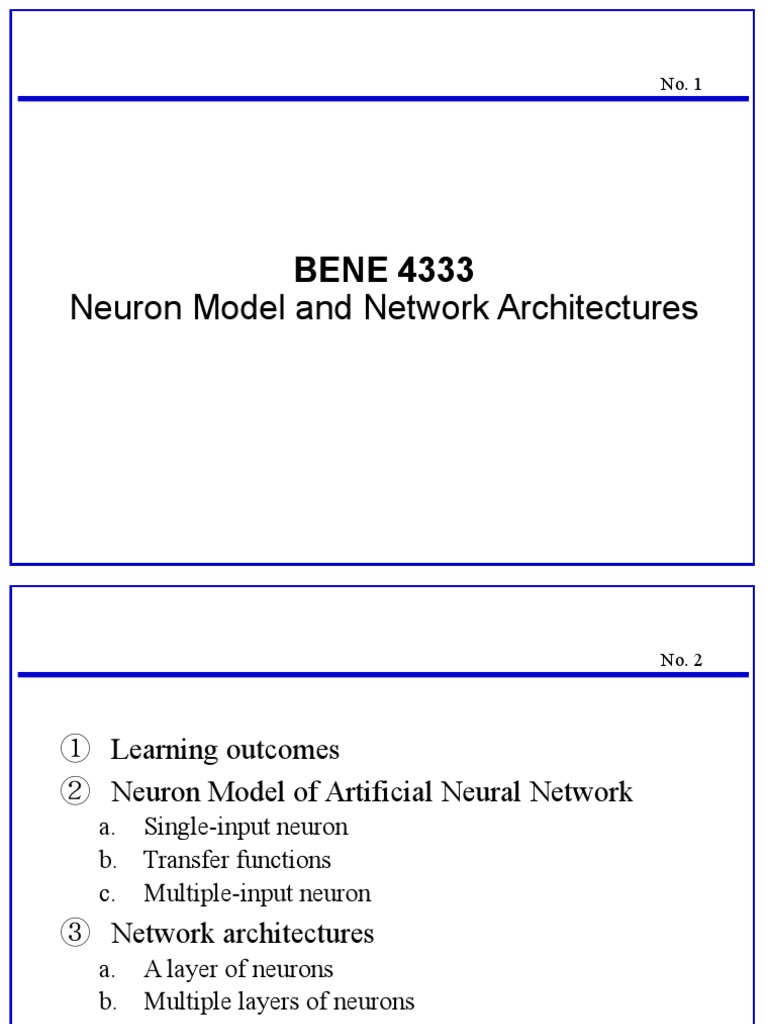 PPT2 NN - Neuron Model | PDF | Artificial Neural Network | Systems Science PPT2 NN - Neuron Model | PDF | Artificial Neural Network | Systems Science