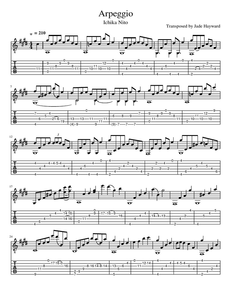 Arpeggio by Ichika Nito | PDF