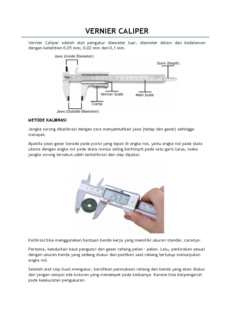 Vernier Caliper | PDF