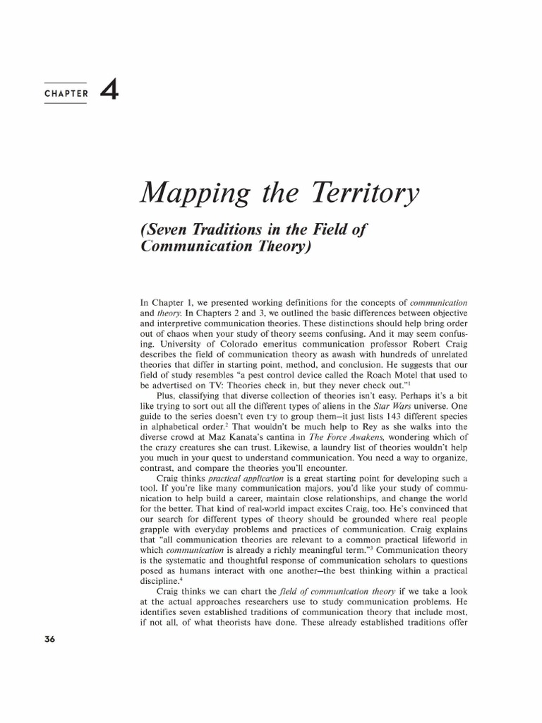 7 Traditions Communication Theory - Griffin | PDF