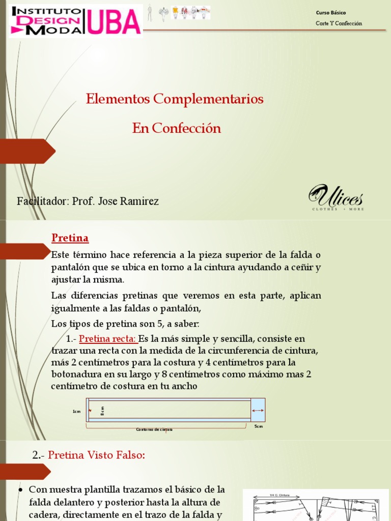 Clase 5 Dia 2 Elementos de La Falda | PDF | Moda | Softlines (venta ...