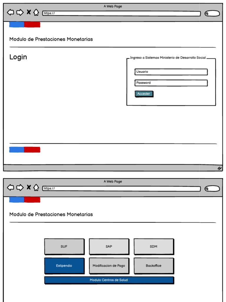 Login: Modulo de Prestaciones Monetarias | PDF