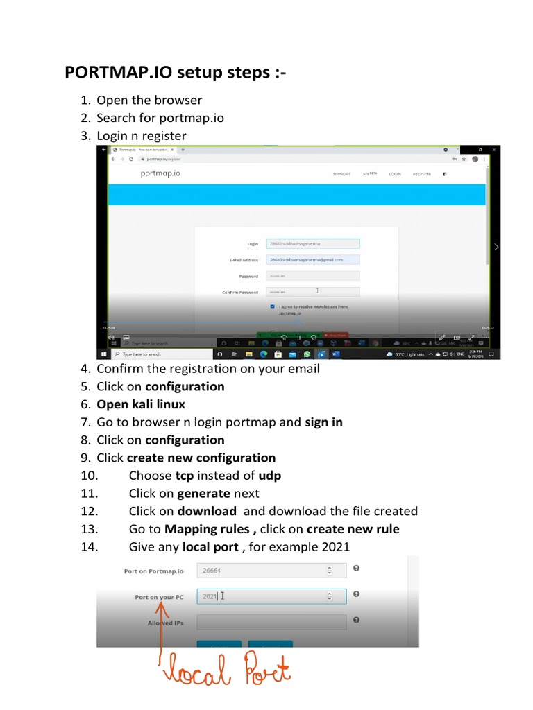 Portmap Setup Guide for Kali Linux Users | PDF | Computers | Technology & Engineering