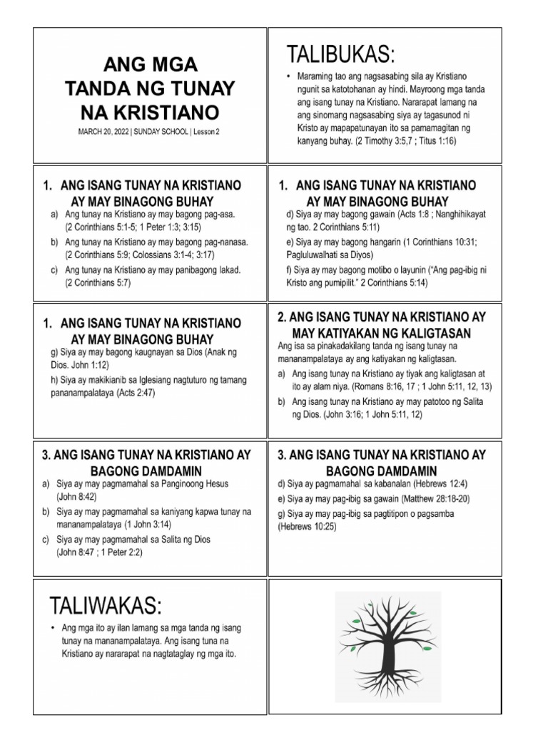 Lesson 2 Sunday School | PDF